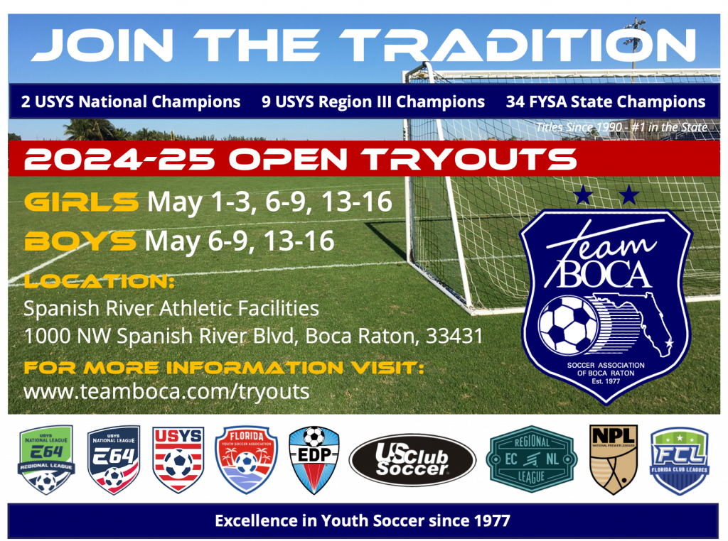 2024-25 Open Tryout – Team Boca